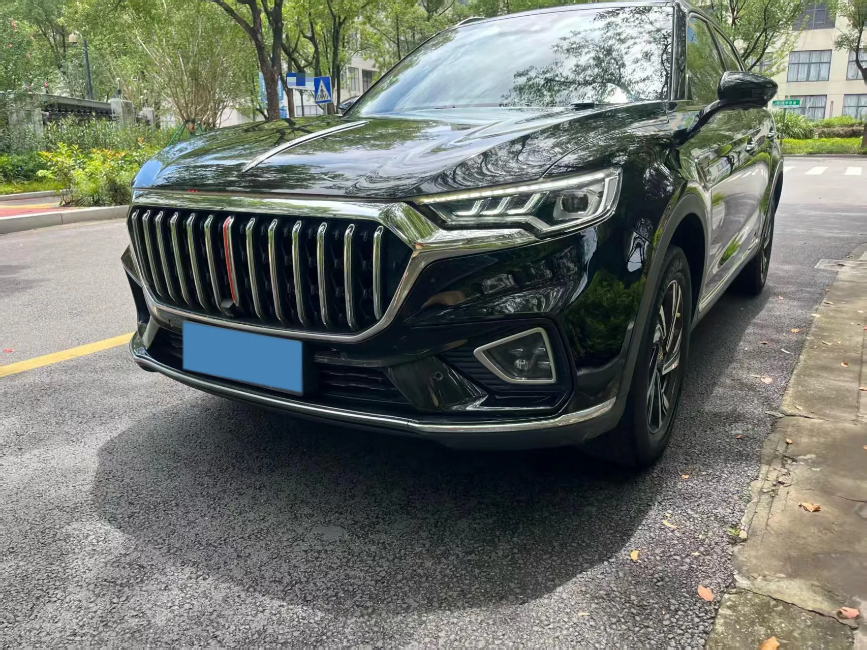 HongQi HS5 2019 2.0T 224HP L4 voiture d'occasion de 2019 à exporter de Chine pour le ACU9542403 ...